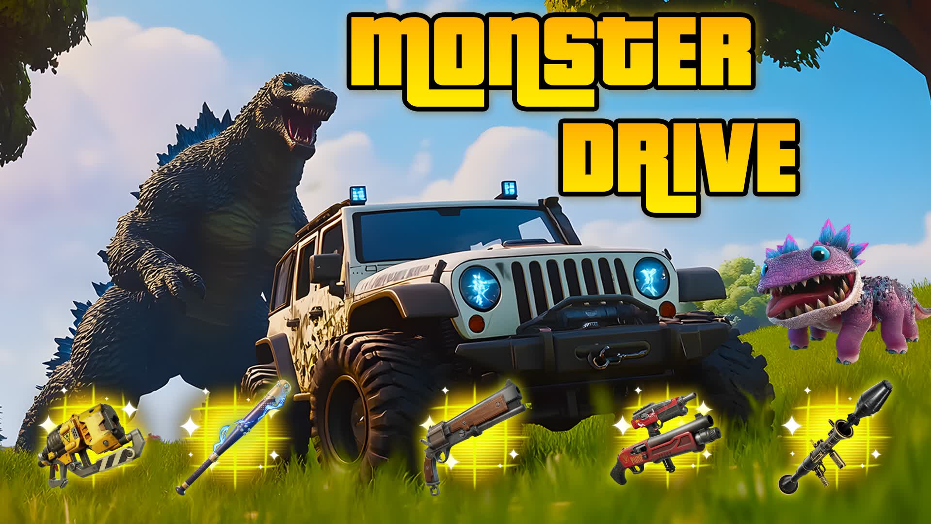 MONSTER DRIVE 7207-6448-2490 by creativegames - Fortnite Creative Map Code - Fortnite.GG