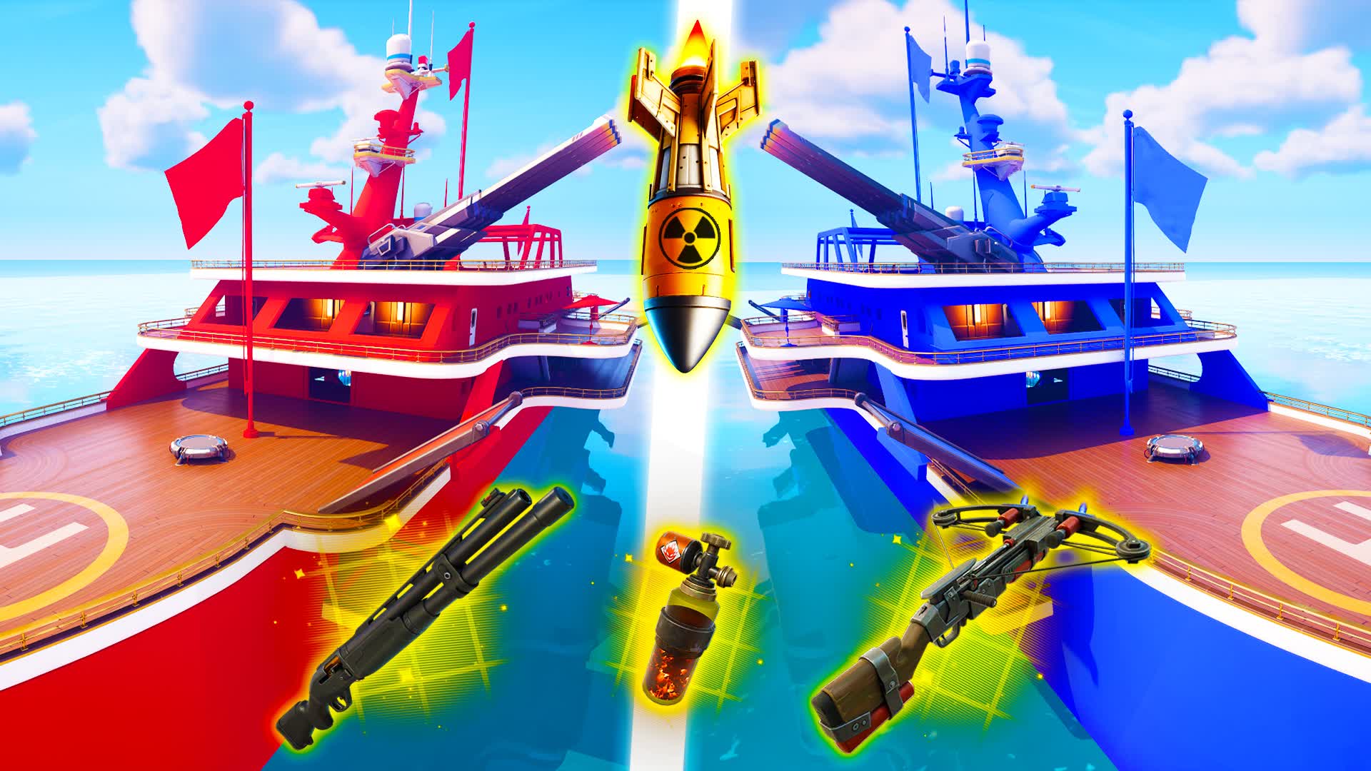 SUPER YACHTS RED VS BLUE 🔴🔵 TDG 8960-2294-3409 by tdgl - Fortnite Creative Map Code - Fortnite.GG
