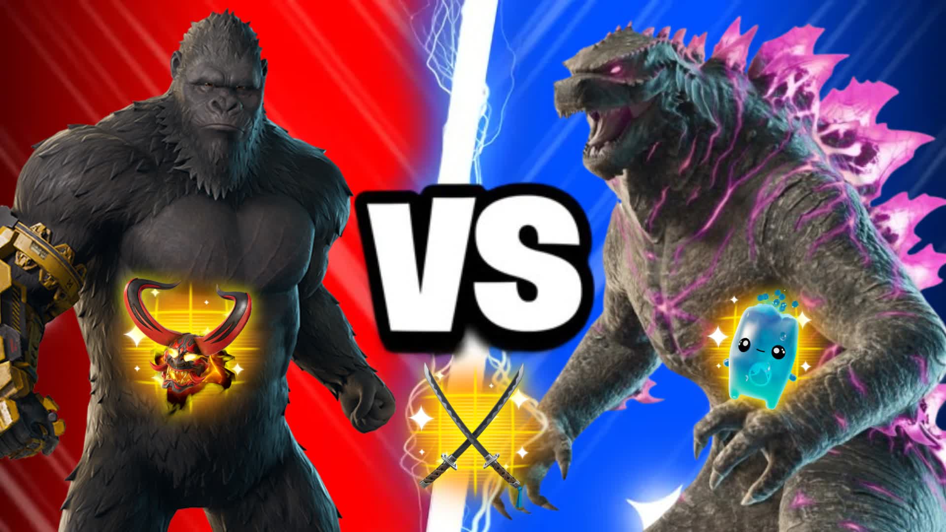 GODZILLA RED VS BLUE MONSTER🔴🔵 9884-1886-6411 by vyp - Fortnite ...