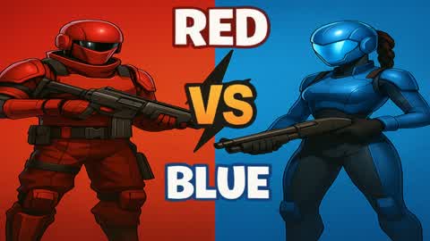 REAL AMAZING RED VS BLUE🔴🔵 1646-9678-7916 by flexnade - Fortnite