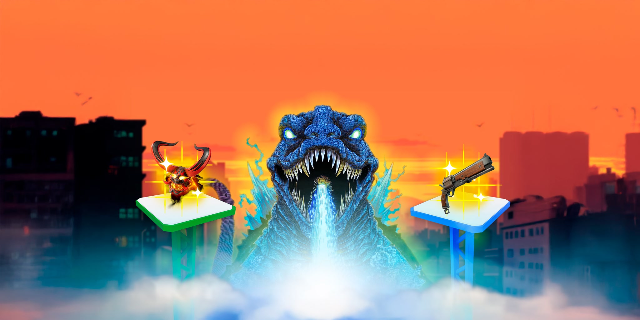 GODZILLA EVENT PILLARS !! 🦖 6064-8110-2256 by twiniumlabo - Fortnite ...