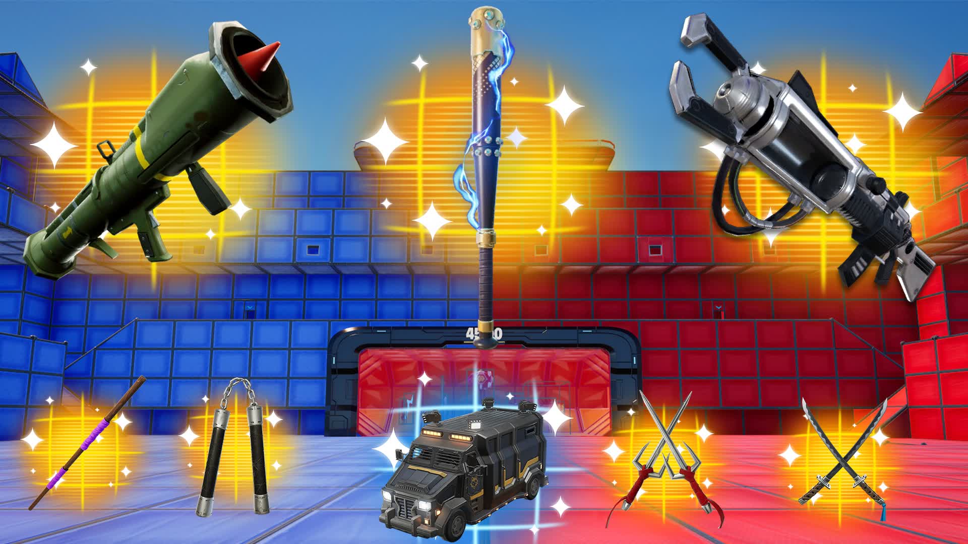 MEGA RED VS BLUE 9436-5427-8260 by cneko - Fortnite Creative Map Code ...