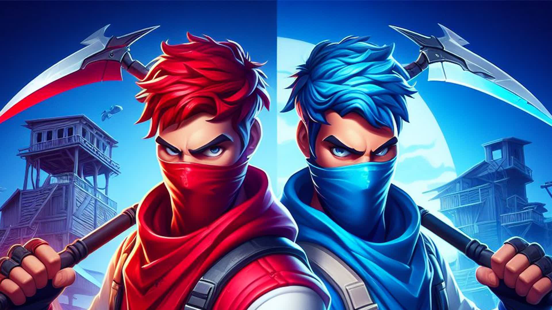 RED VS BLUE 🔴🔵 FIRE VS WATER 2966-9474-8444 by habub - Fortnite ...