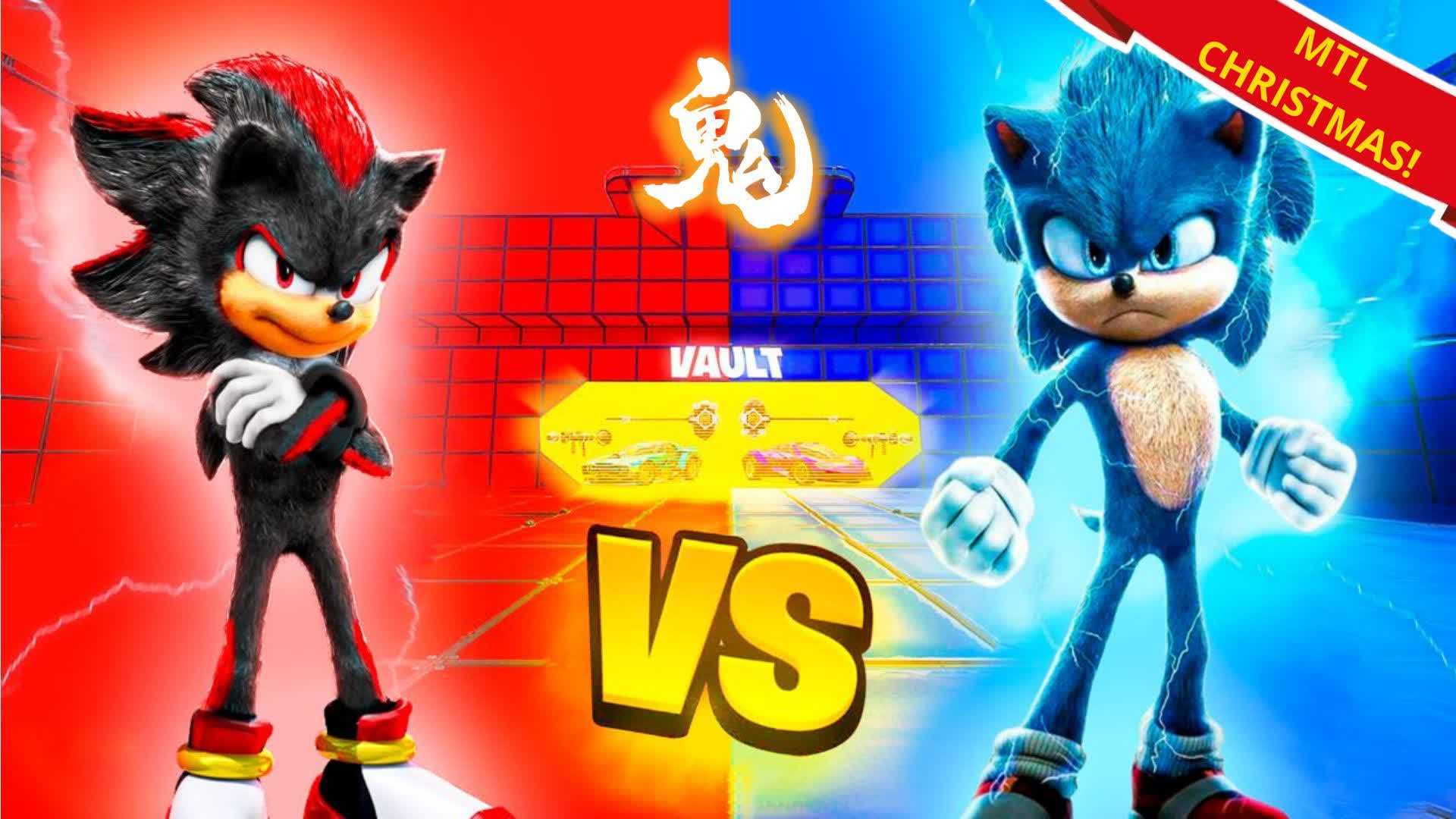 🔴 SHADOW VS SONIC 🔵 RED VS BLUE 🦔 8165-0014-1421 من ابتكار pcd - Fortnite