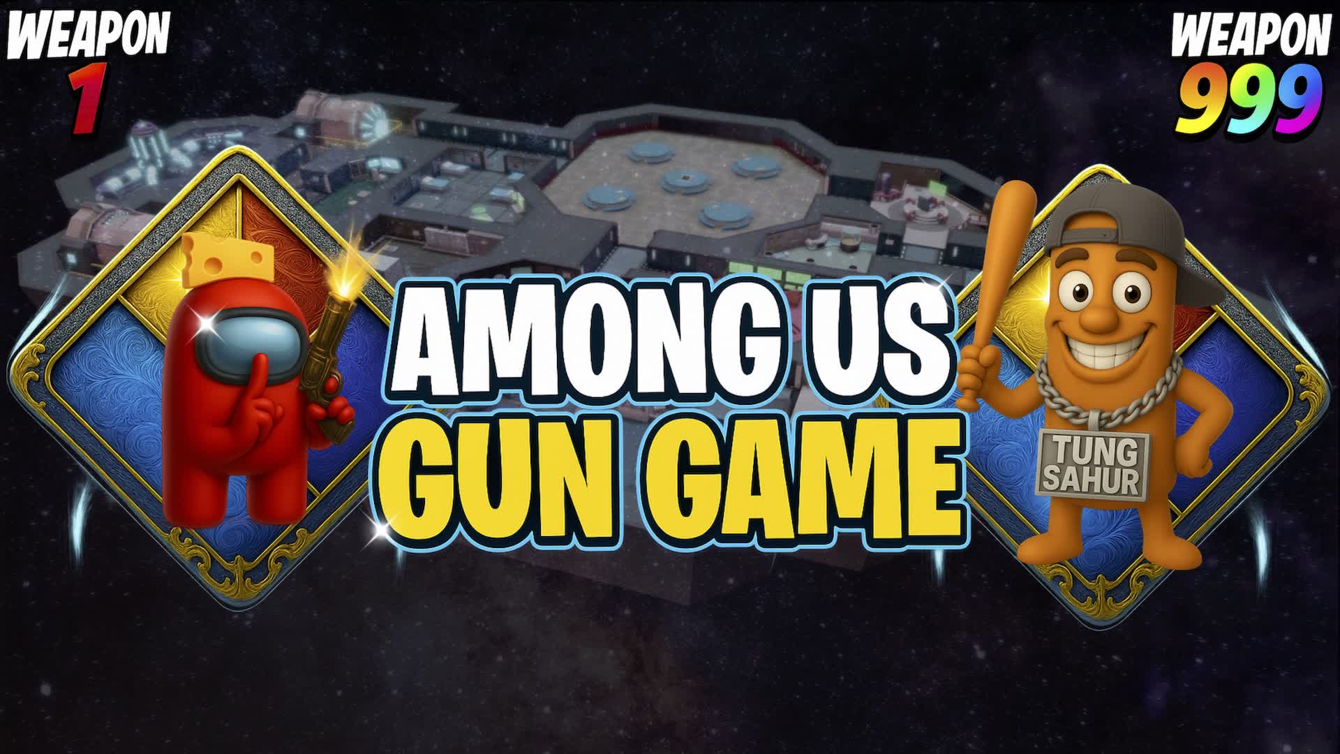 🚀 AMONG US GUN GAME 🔫TIKTOK BRAINROT🎯 3246-7027-0844 by yuanfen ...