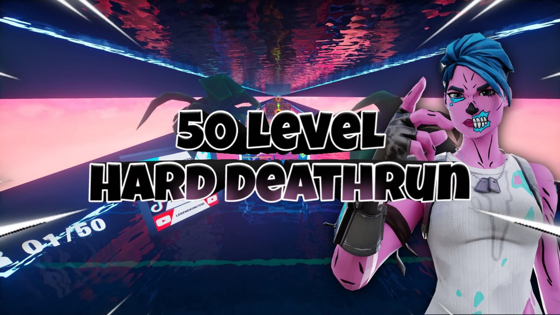 50 Level Hard Deathrun 6619-0378-5675 by lkt - Fortnite