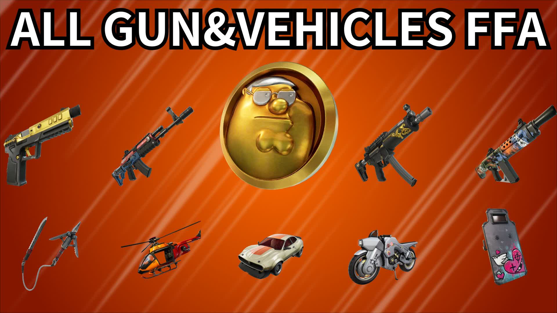 ALL GUN & VEHICLES FFA 4130-2598-4623 by water_2000 - Fortnite Creative Map Code - Fortnite.GG