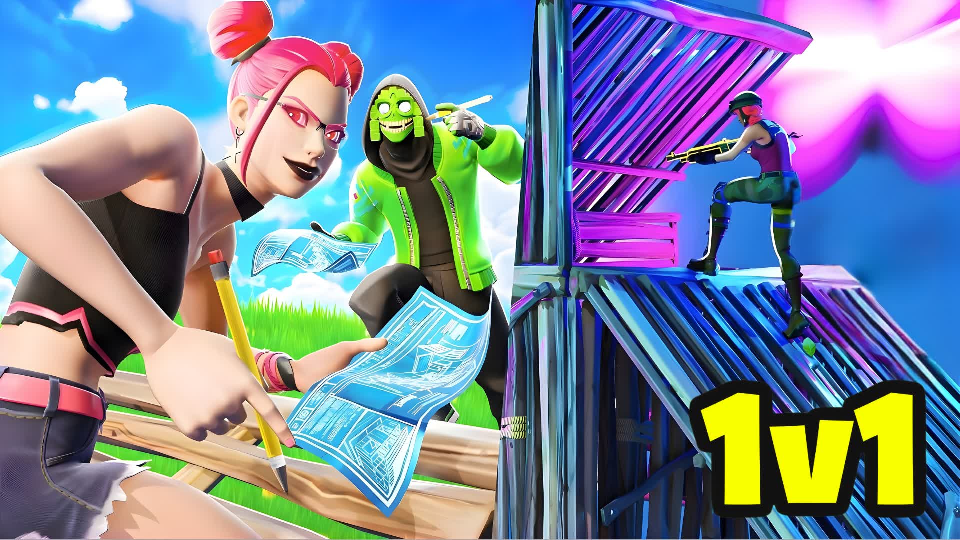 1V1 BUILD AND BOXFIGHT 5286-5057-7081 by fortrp - Fortnite Creative Map Code - Fortnite.GG