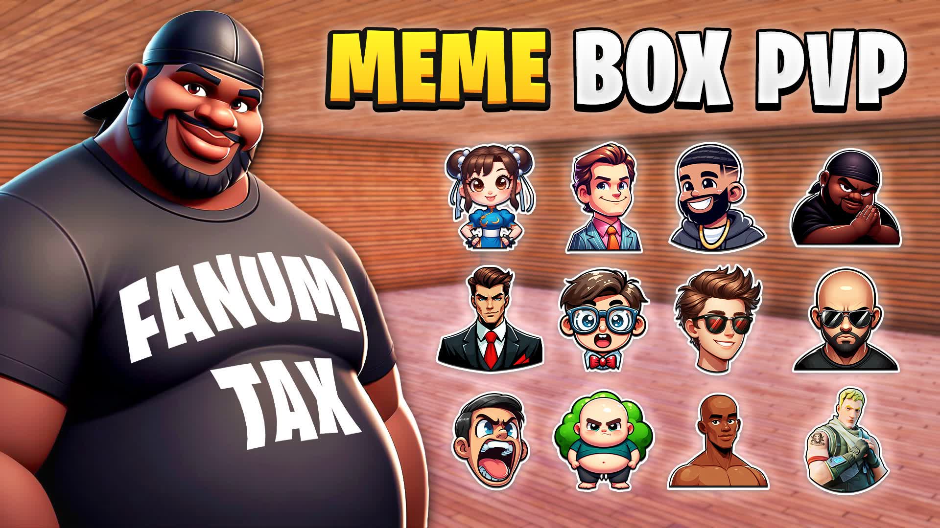 😂 MEME BOX PVP 📦 4151-2570-0548 من ابتكار ghostjeezx - Fortnite