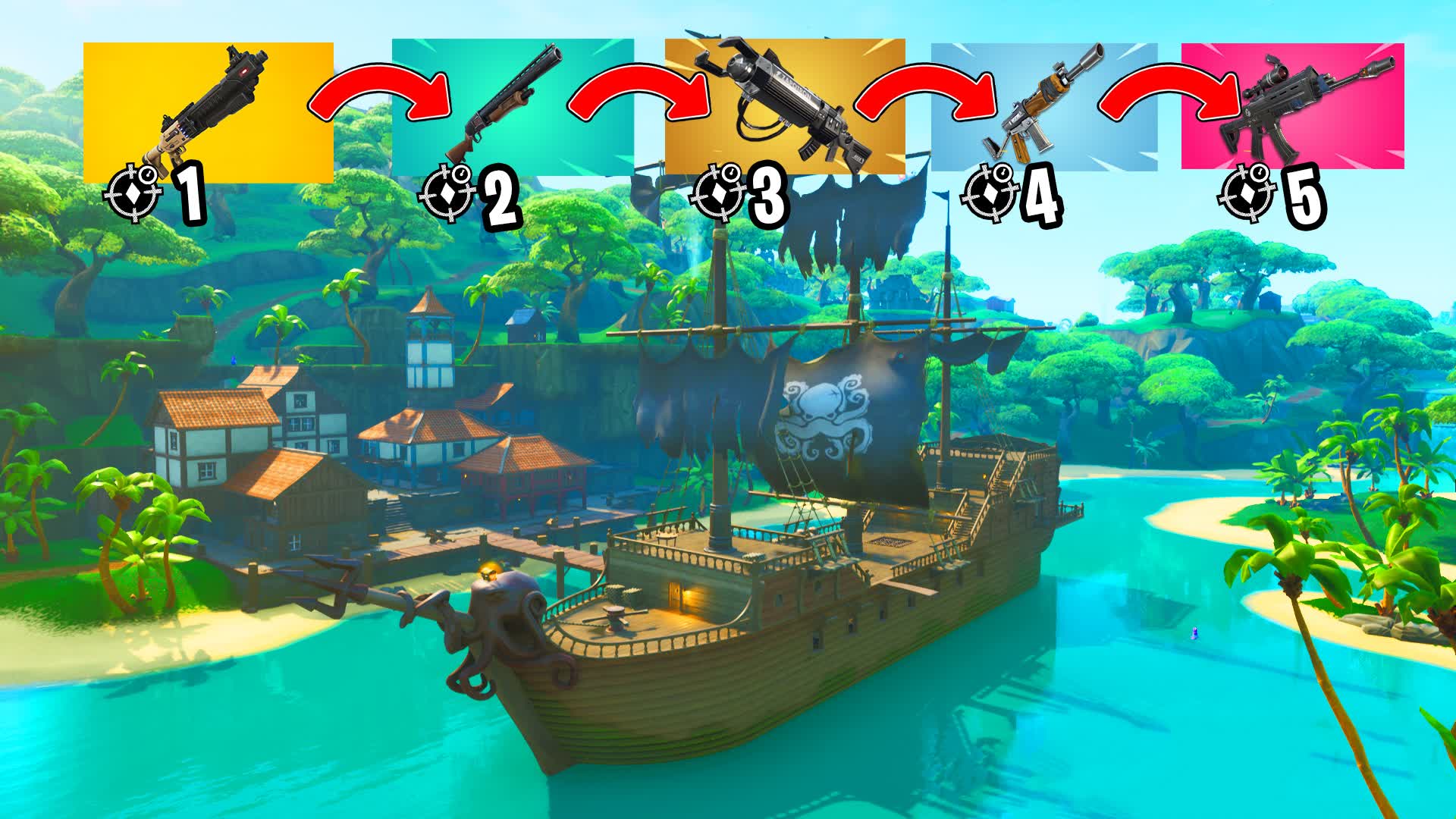 PIRATE - GUN GAME 💥 4905-7982-2295 by lagri - Fortnite.GG