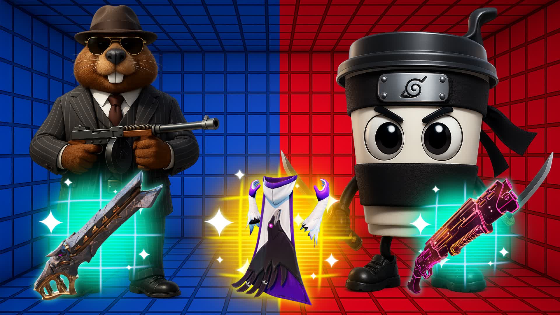 MEGA RED VS BLUE🧠BRAINROT🔴🔵ZERO BUILD 2312-1132-7833 by varhas ...