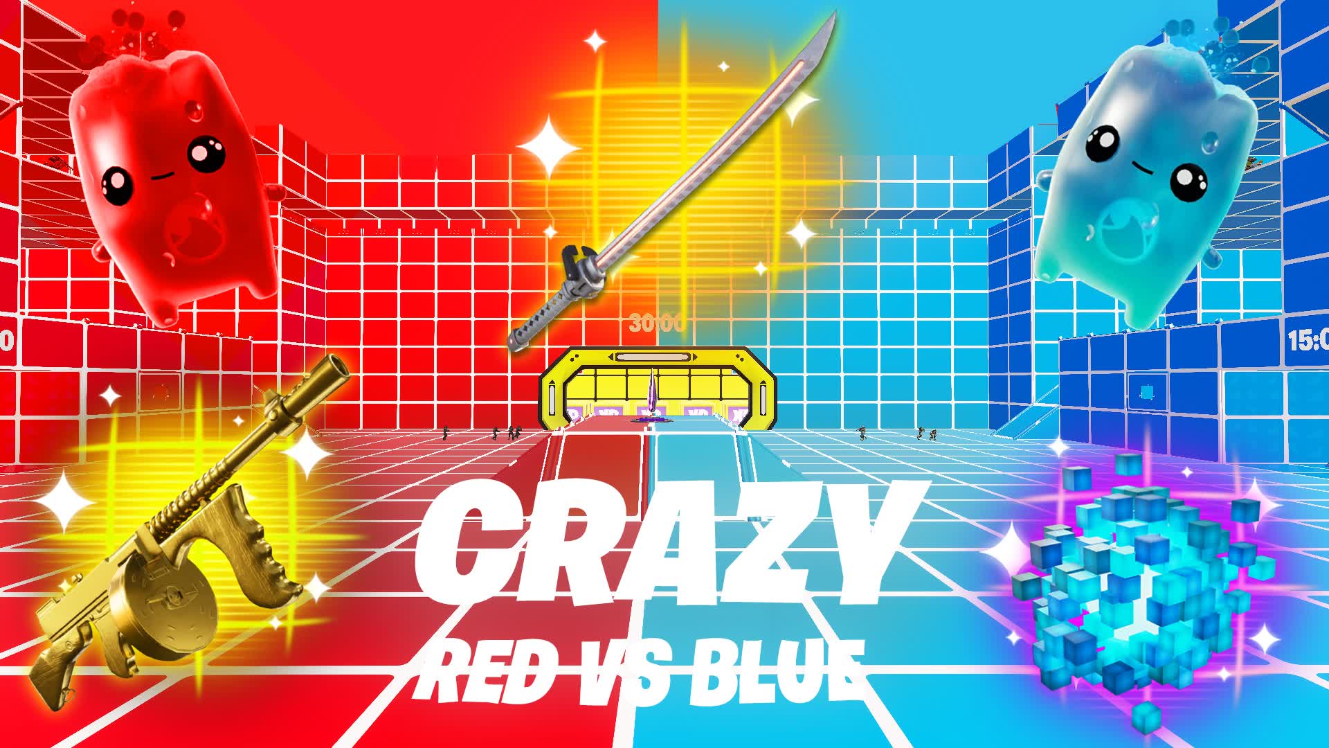 CRAZY RED VS BLUE SUPER HERO 🔴🔵 1514-3979-9009 by jules-cup - Fortnite ...