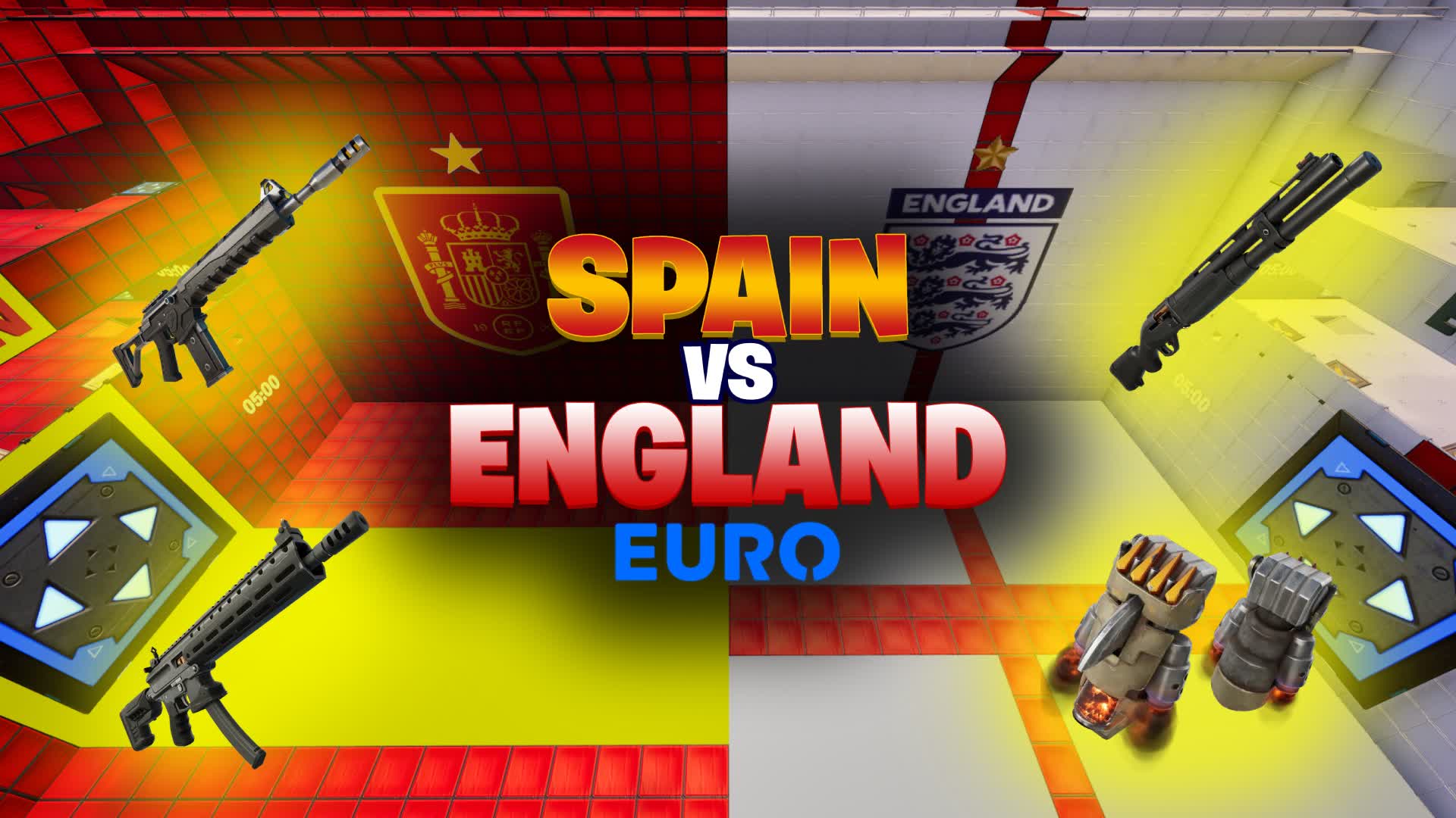 🔴SPAIN VS ENGLAND🔵EURO FINAL🏆 5991-5453-7856 by clarvs - Fortnite ...