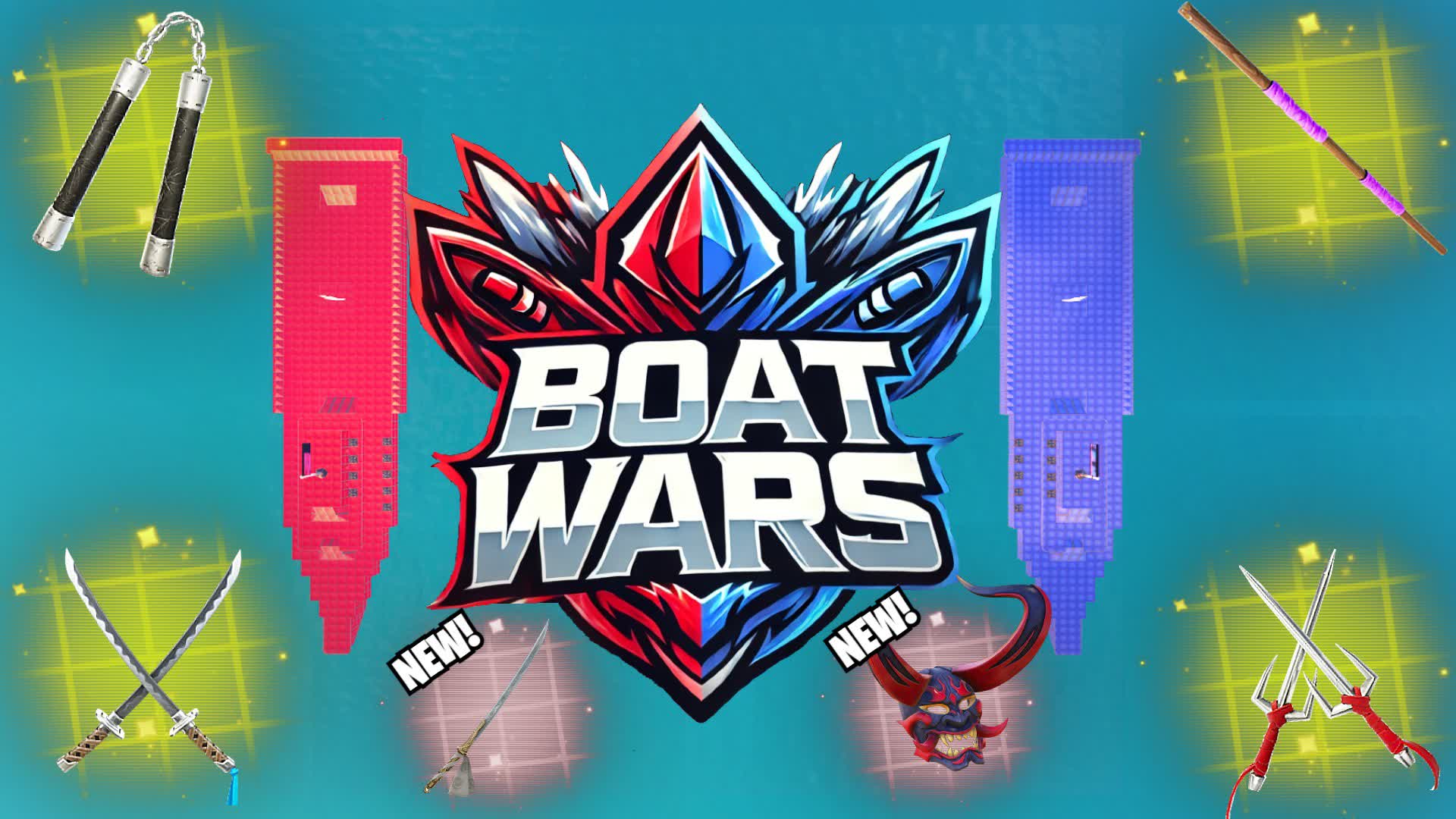TMNT BOAT WARS 🔴🔵 (1960-8503-4624) by rekzii - Fortnite Creative Map ...