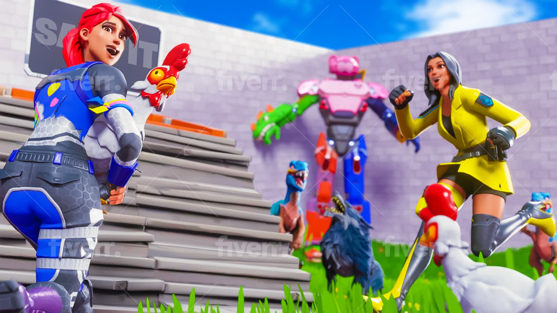 🐔 Chick-A-Pow 2 🐔 2535-5535-0271 by major_kaos - Fortnite Creative Map ...