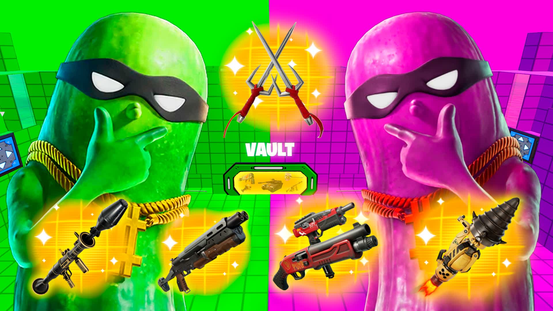 TMNT⭐ ASTRO GREEN VS PURPLE🟢🟣 0403-1534-0802 by yggdrasil - Fortnite ...
