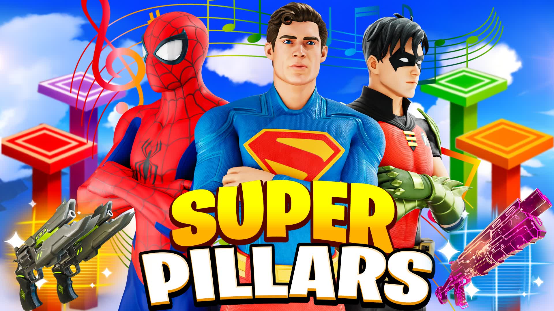 🦸🏻SUPER PILLARS! 1227-1058-2960 by minicutie - Fortnite Creative Map ...