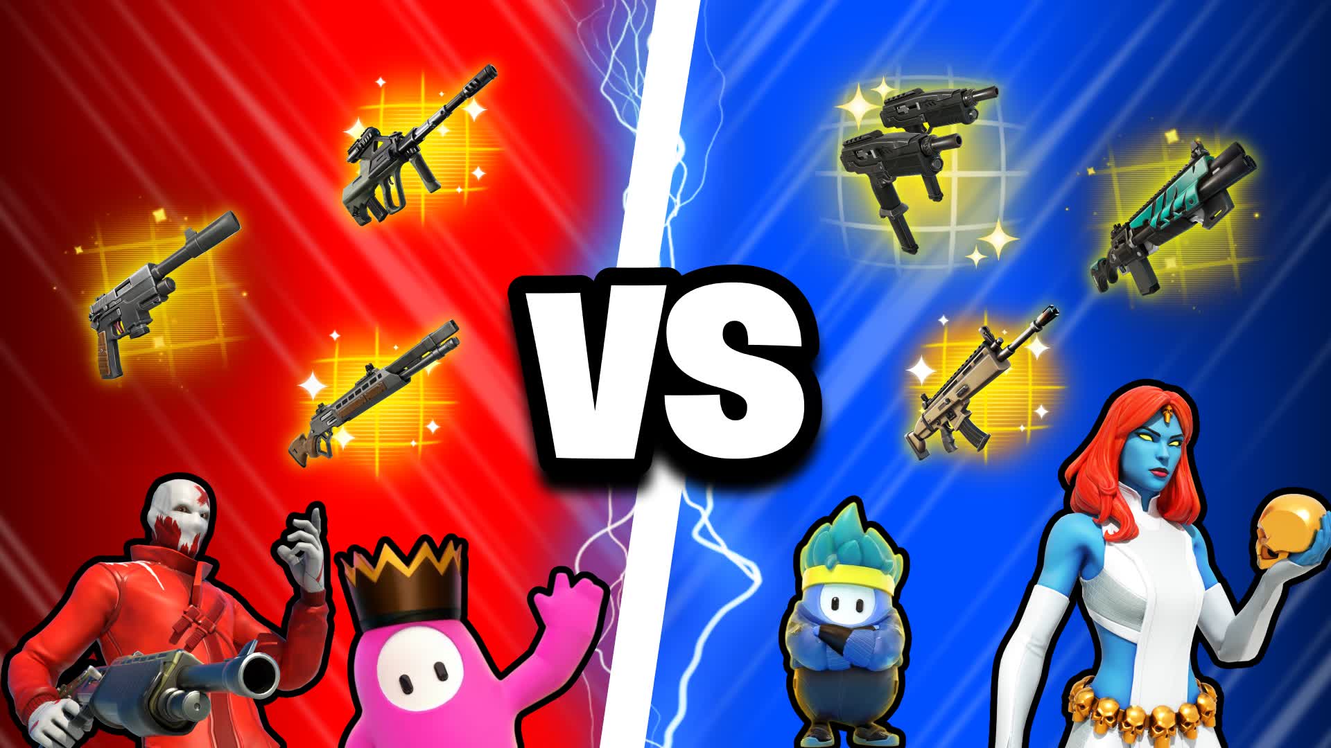 👑CRAZY FALLGUYS👑 🔴REDvsBLUE🔵 0369-2986-6446 من ابتكار oskxr - Fortnite