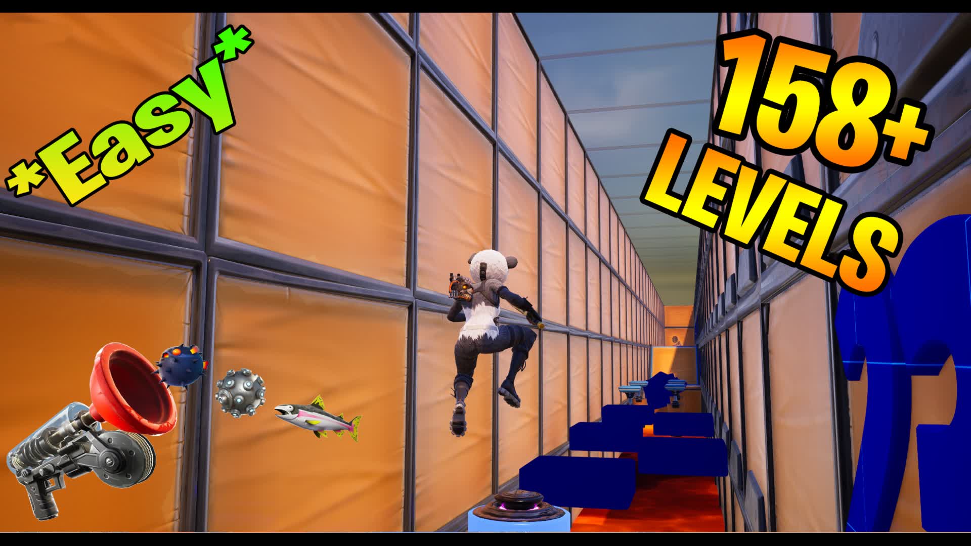 DEATHRUN & PARKOUR 250 LEVEL⭐ 5918-5457-2549 by or_xp - Fortnite Creative Map Code - Fortnite.GG