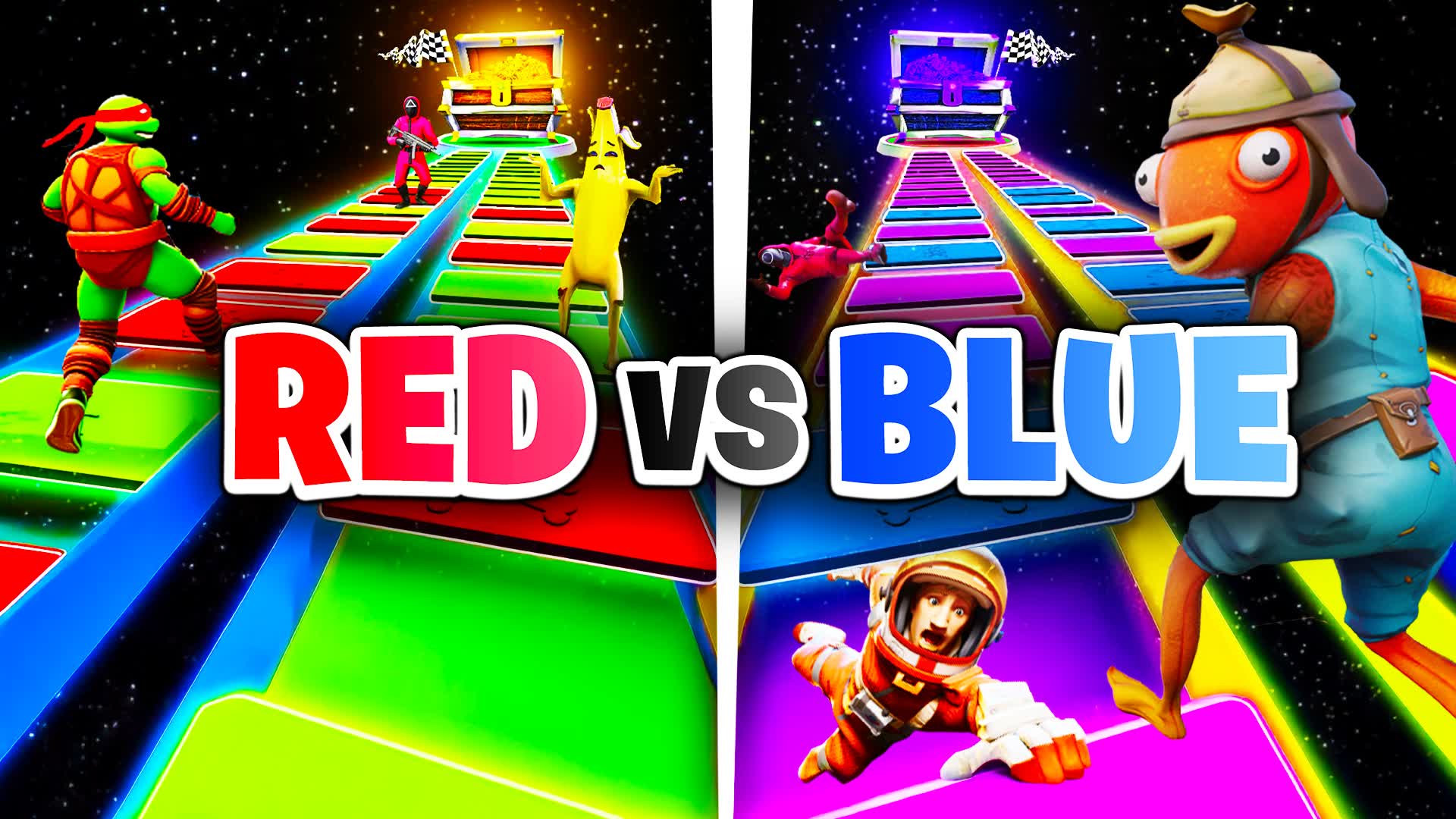 GLASS BRIDGE RED VS BLUE🔴🔵SQUID GAME 2 7472-6756-1956 by uefnstudios ...