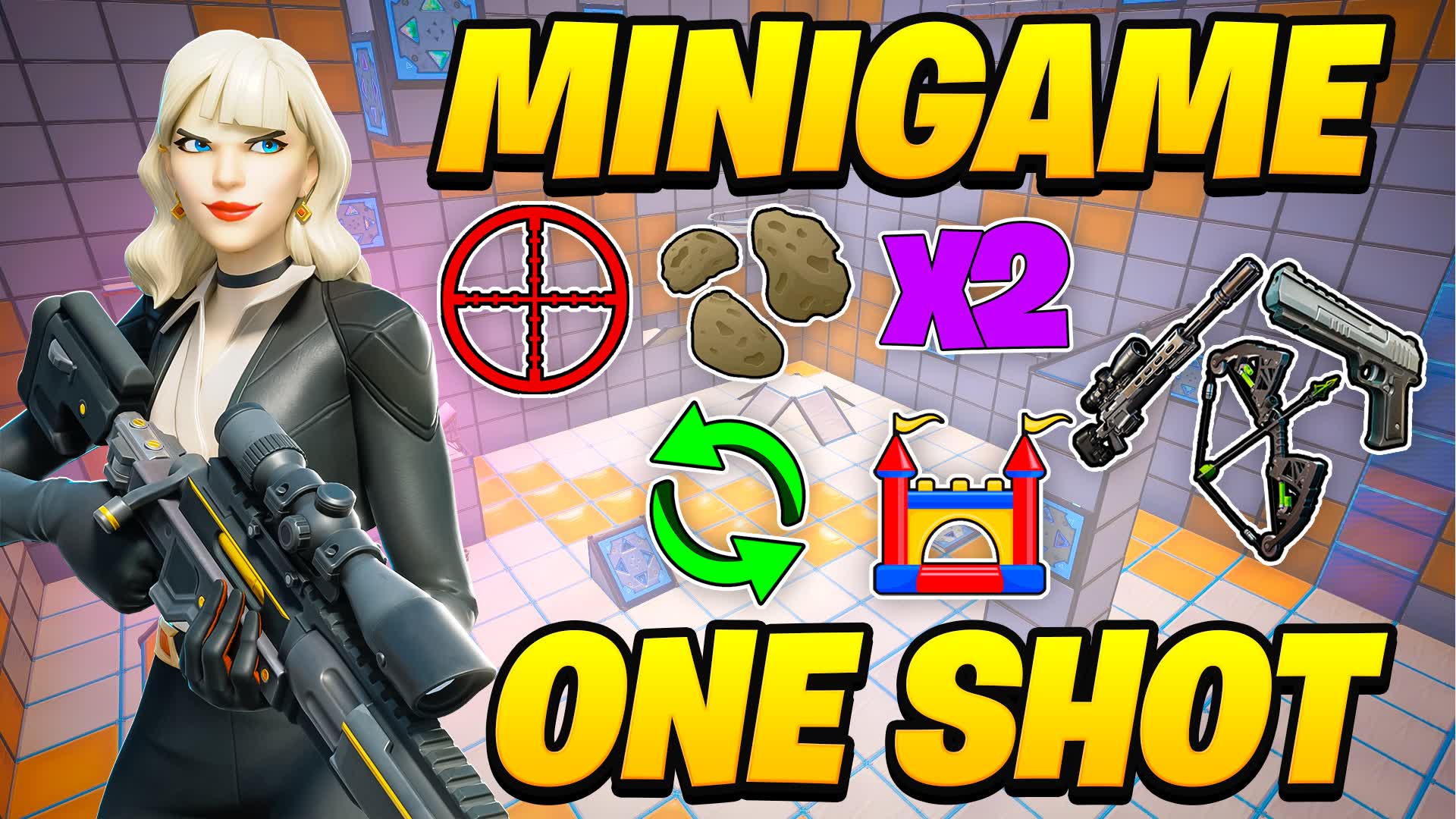 MINIGAME ONE SHOT 🎯 7230-6003-1971 by creators - Fortnite Creative Map ...