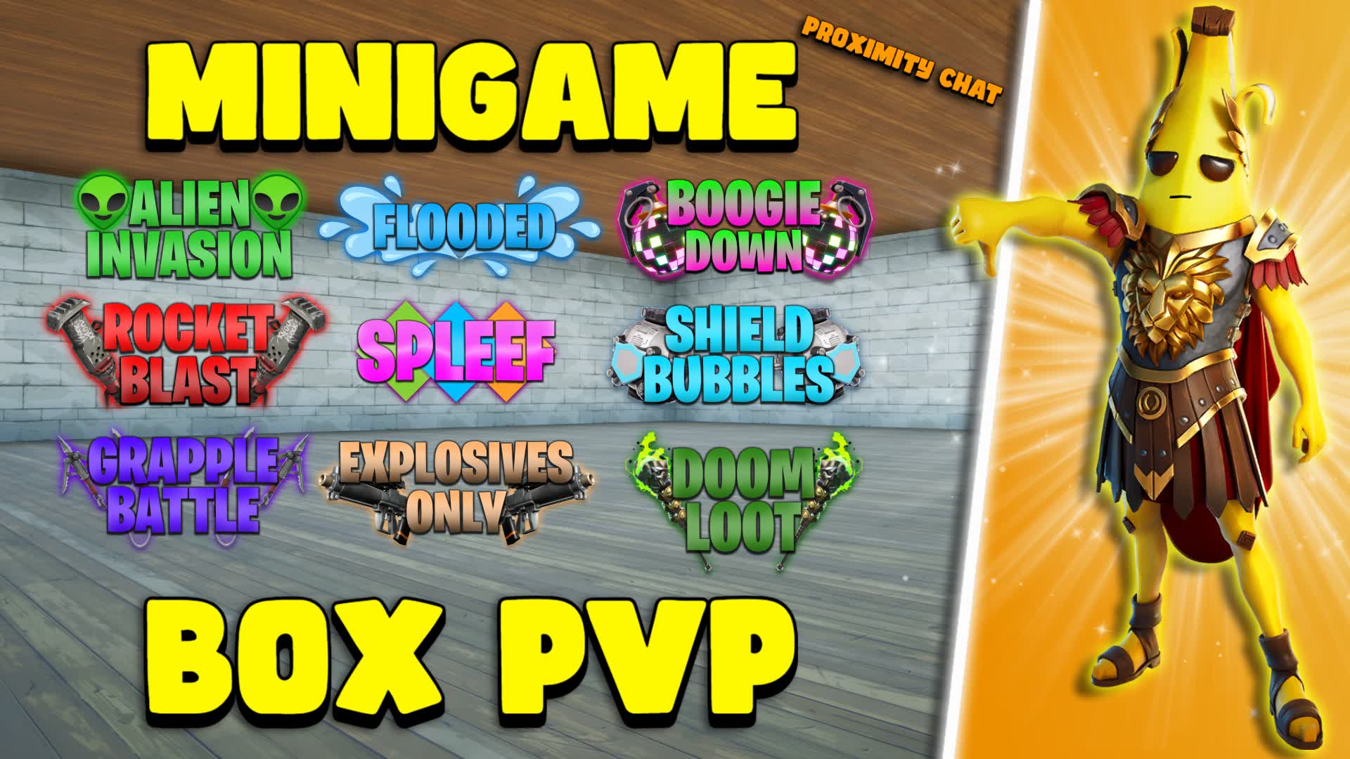 MiniGame Box PvP 🕹️ 30+ Mini Games 🎉 7554-3560-5150 by daisydoodle - Fortnite Creative Map Code ...