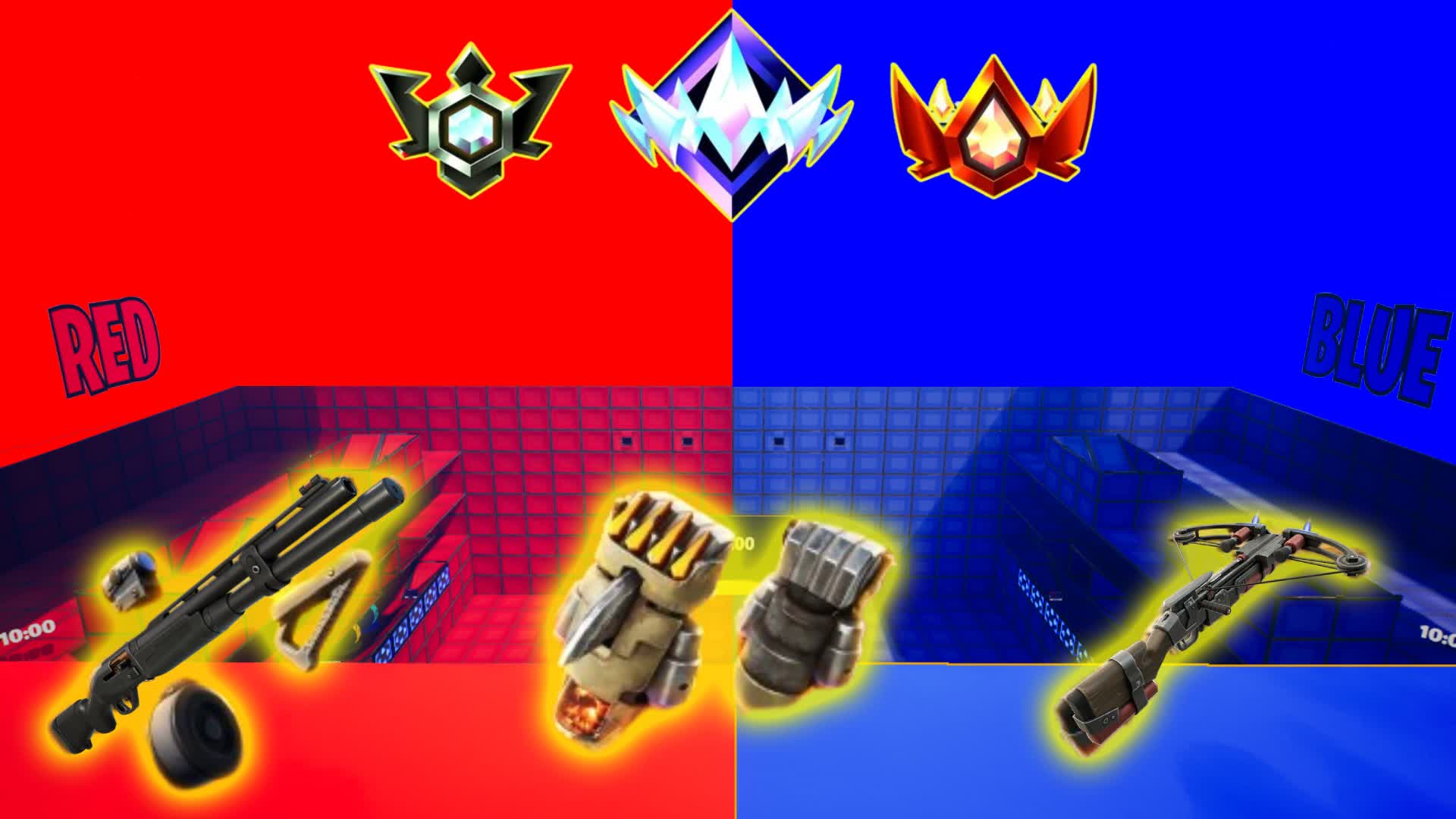 SUPER RED VS BLUE 🔴🔵 ONE SHOT GUN GAME 4685-3676-5419 by redzzk ...