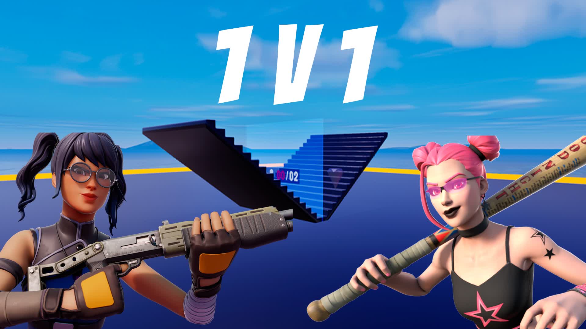 1v1 MAP BUILD FIGHTS! 3837-5257-6875 by wartins - Fortnite Creative Map Code - Fortnite.GG