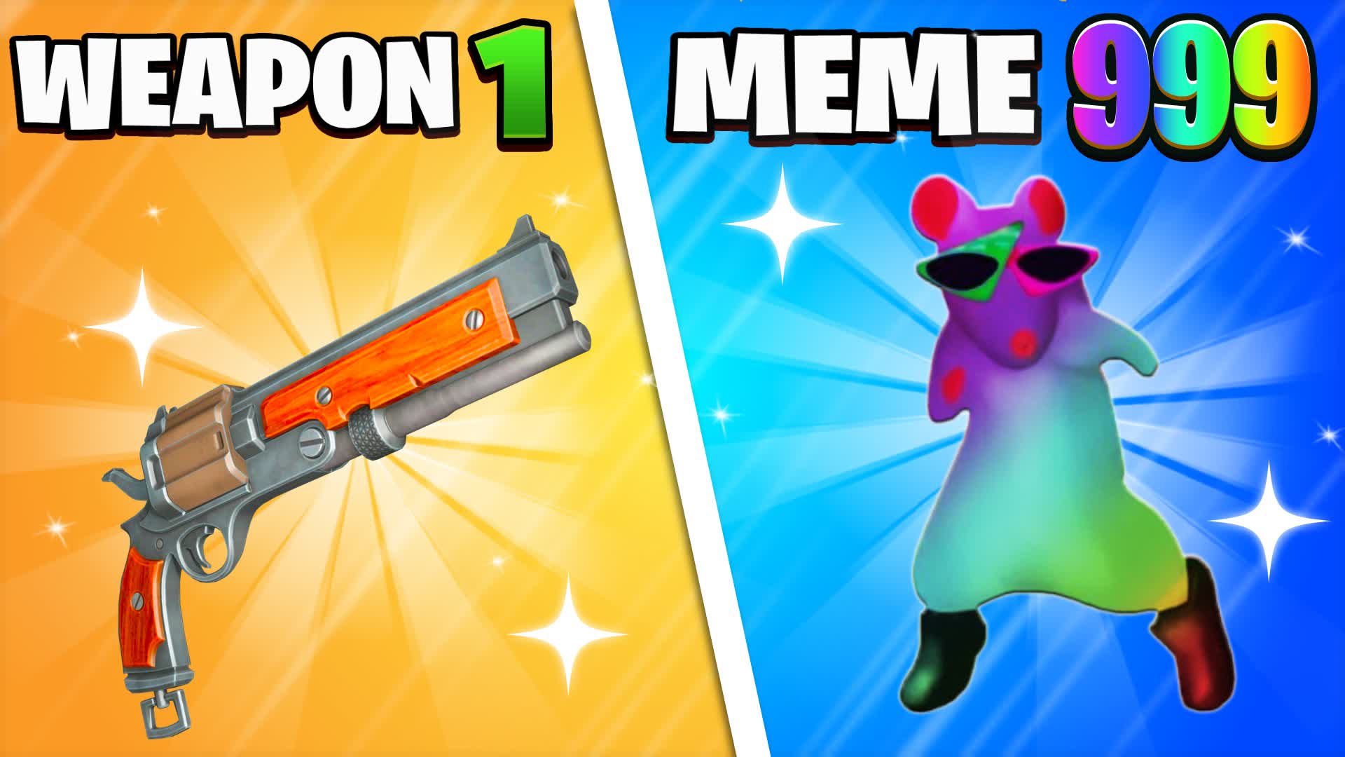 MEME GUN GAME 🔫 CHAOS ONE SHOT 🎯 3836-4066-7647 by mackyfish - Fortnite