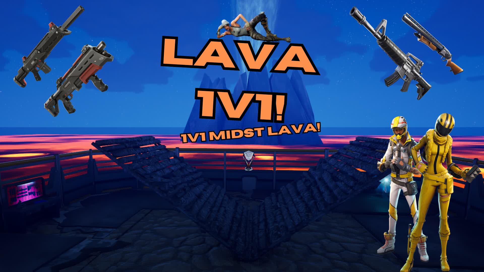 Lava 1v1! 0753-1034-4930 by uefn_peely - Fortnite Creative Map Code ...