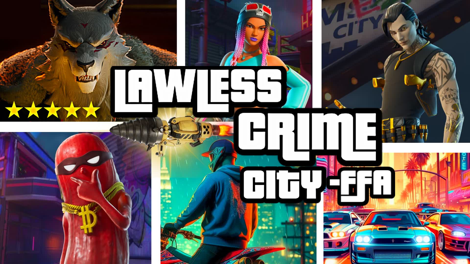 🌄 THE CRIME CITY 🚨 LAWLESS 🚔 9544-1000-0846 by shadowcreates - Fortnite ...