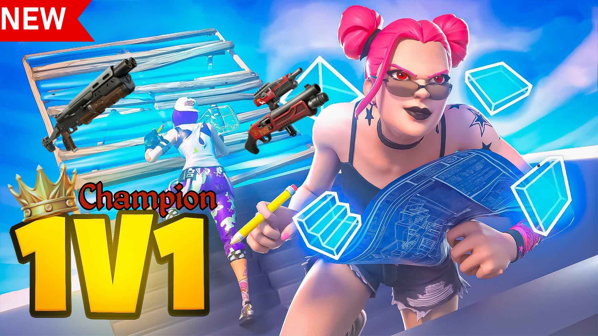 Fight me 1v1 champion|عاركني 1v1 الابطال 2405-1267-6306 by r28 - Fortnite Creative Map Code ...