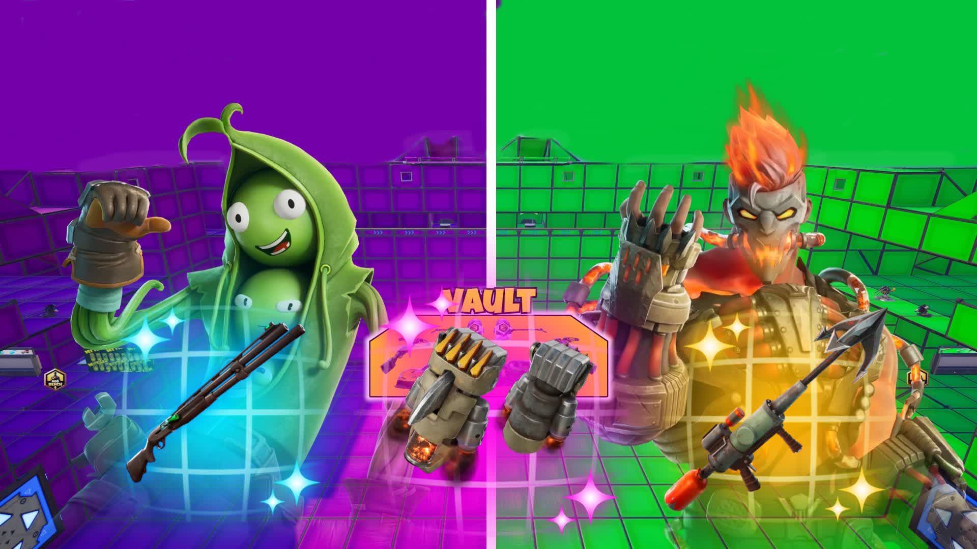 MEGA PURPLE VS GREEN 💜💚 0268-6957-9294 by zerrks - Fortnite Creative ...