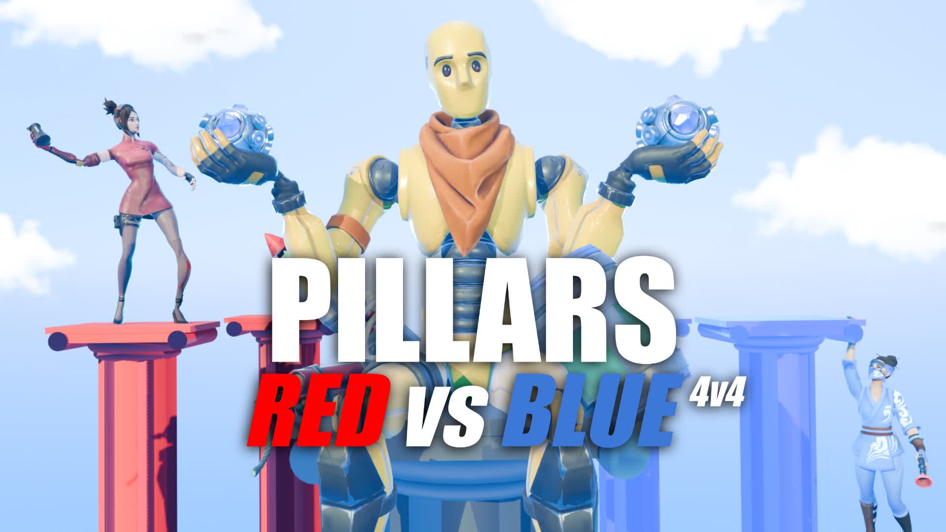 Pillars Red vs Blue 4v4 7544-8716-0669 by ironevan - Fortnite Creative ...