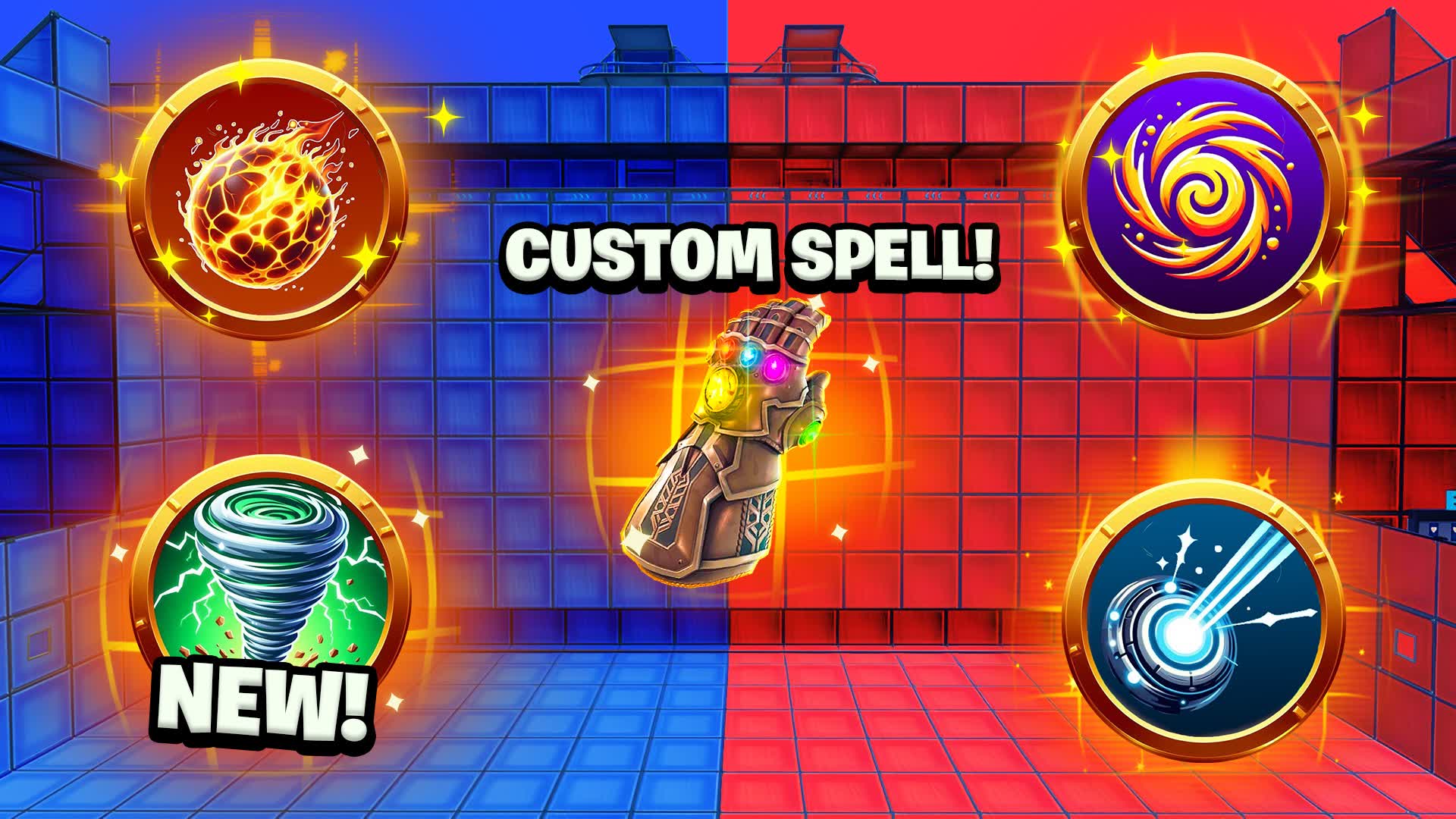 CUSTOM SPELL RED VS BLUE 🔴🔵 4142-9605-9517 by volvawen - Fortnite ...