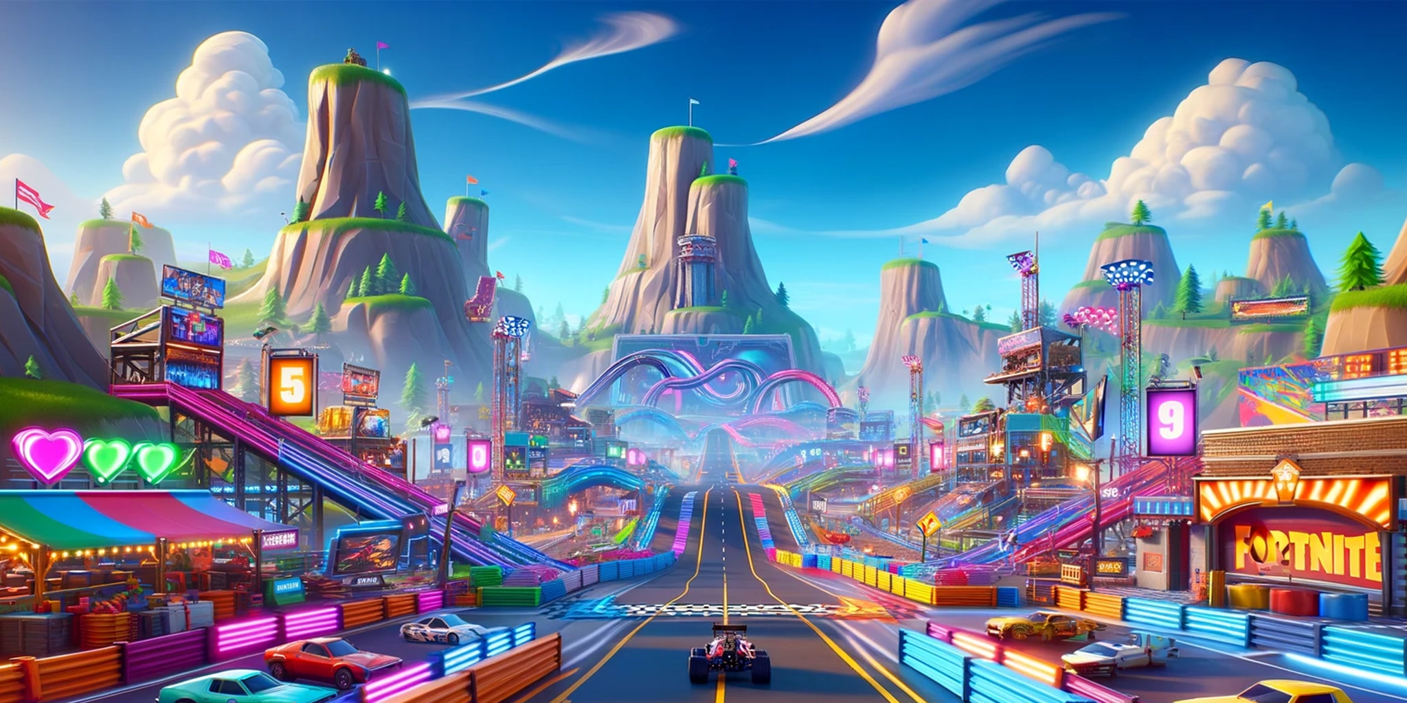 🏁 Motorway Arcade 🏁 6053-9412-4279 by vxgp - Fortnite Creative Map Code ...