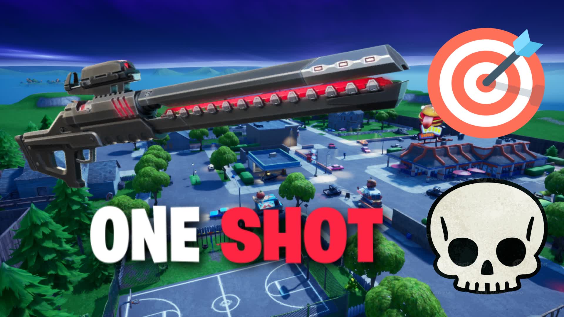 ⚡ Railgun One Shot: Greasy Grove 🎯 0348-4283-5217 par ironydev23 - Fortnite