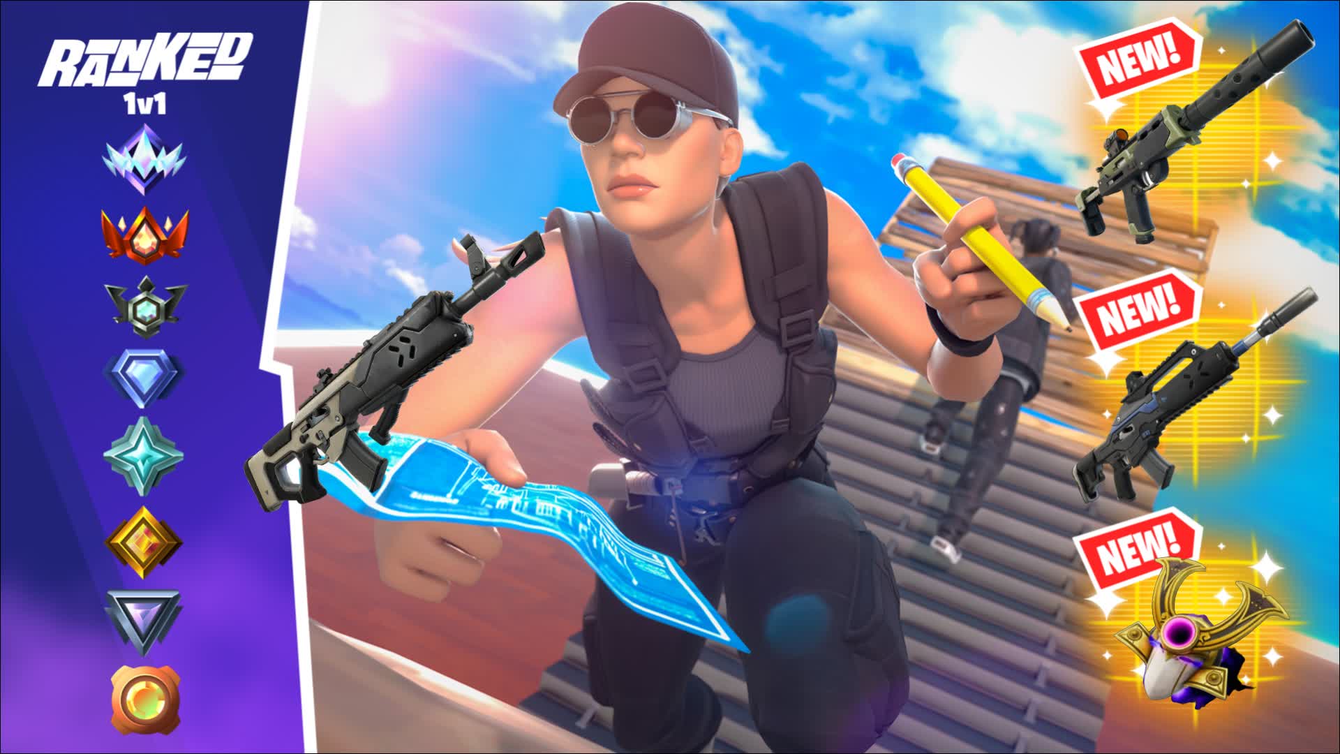 قاتلني بالبناء | 1V1 BUILD FIGHTS 1833-4711-0559 by nar - Fortnite Creative Map Code - Fortnite.GG