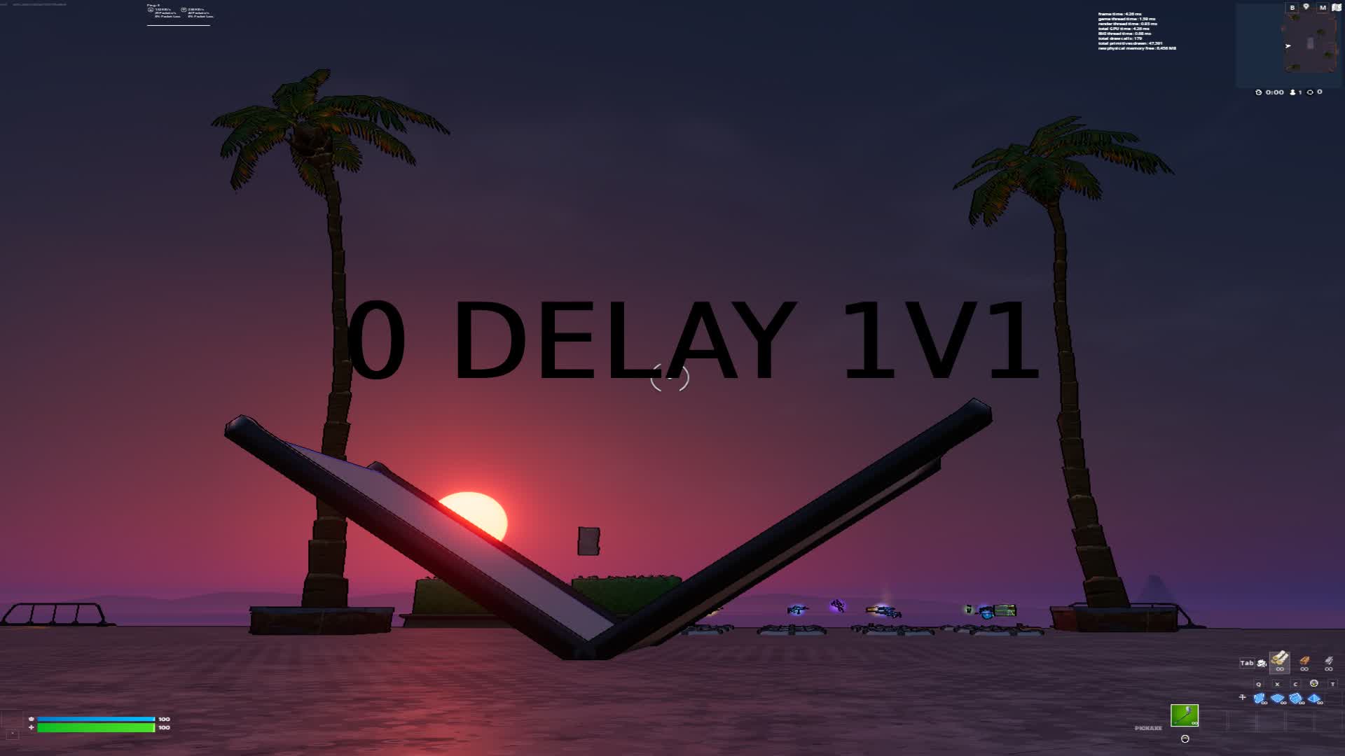 0 Delay 1v1 Map ExHxS 0721-9551-4709 by exhxs - Fortnite Creative Map Code - Fortnite.GG