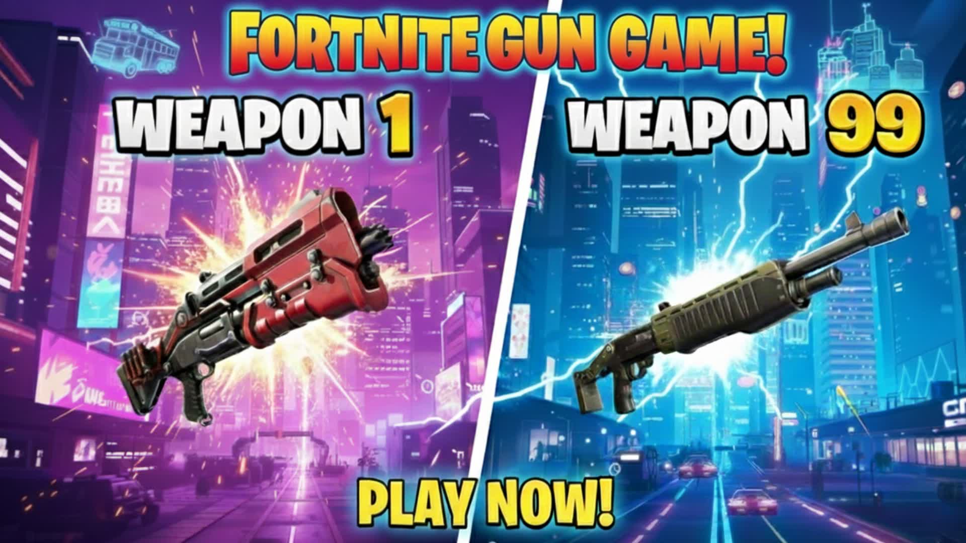 🔫CITY SPLIT GUN GAME🔫 9433-7595-1554 by adiqufn - Fortnite