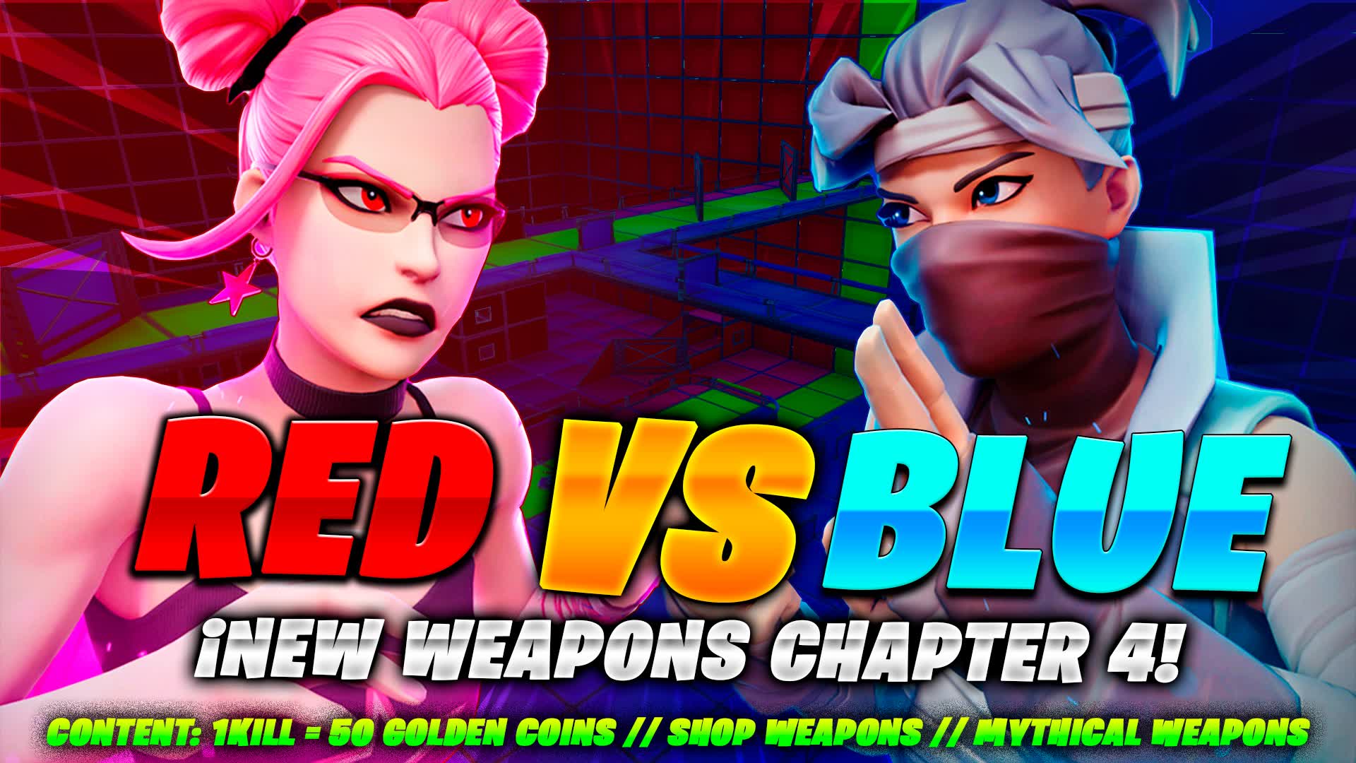 🔴RED VS BLUE🔵 | NEW WEAPONS CHAPTER 4 7709-5272-5567 by chilenito ...