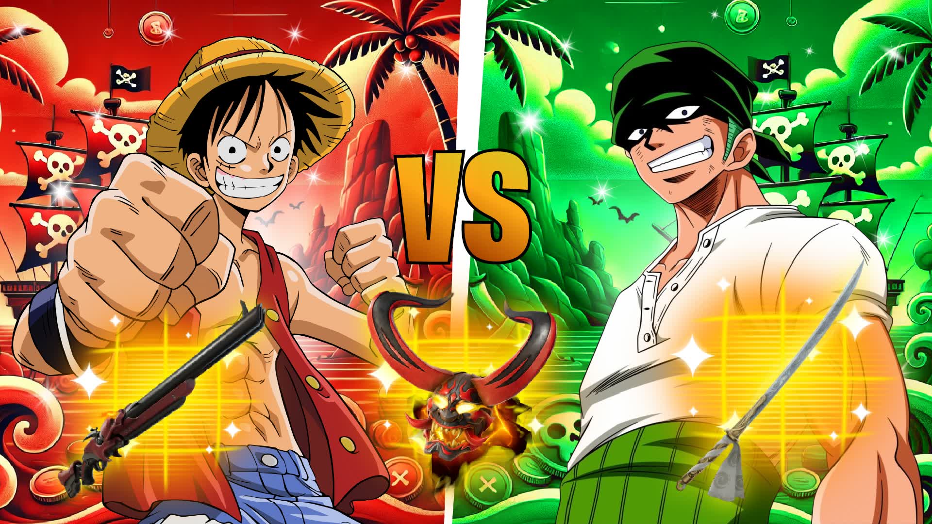 ONE PIECE - LUFFY VS ZORO👒🗡️ 1954-8941-1933 by asphatv - Fortnite ...
