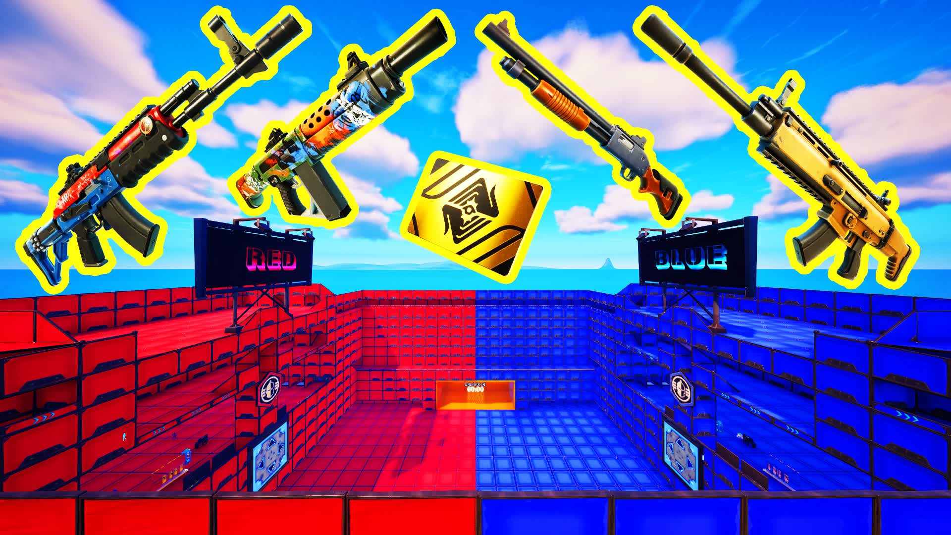 RED VS BLUE 🔴🔵 1953-2365-7162 by mrkombatant - Fortnite Creative Map Code - Fortnite.GG