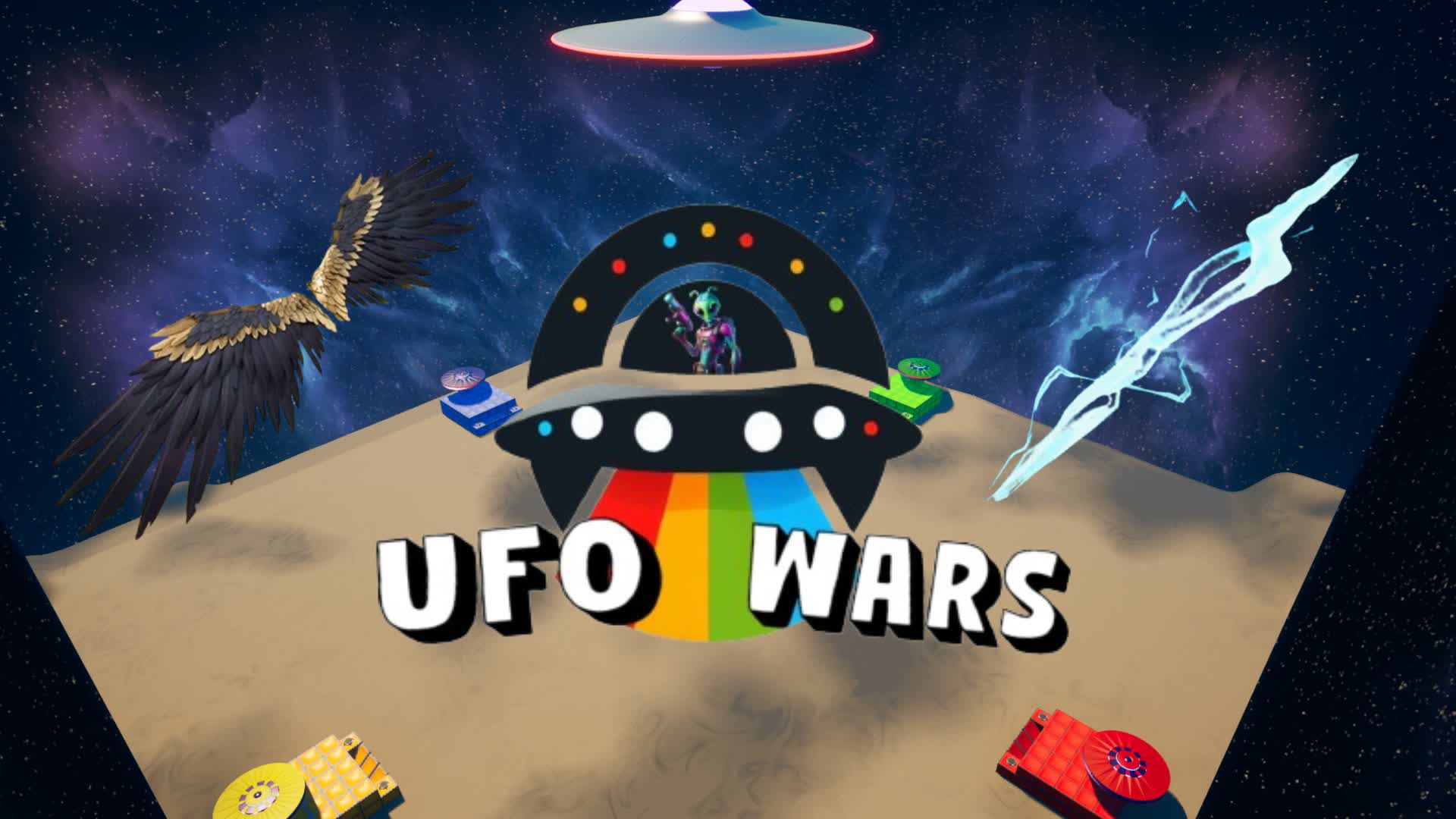 👽UFO WARS 🌩️ NEW WEAPONS 1797-9541-7616 من ابتكار latalpa - Fortnite
