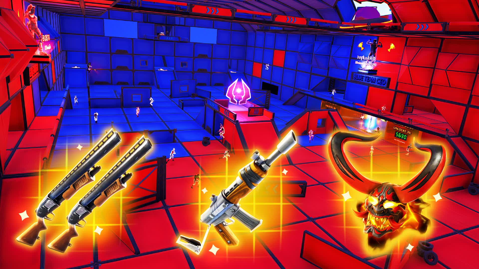 RED VS BLUE RUMBLE 🔴🔵 7143-2654-7190 by soboi - Fortnite Creative Map Code - Fortnite.GG