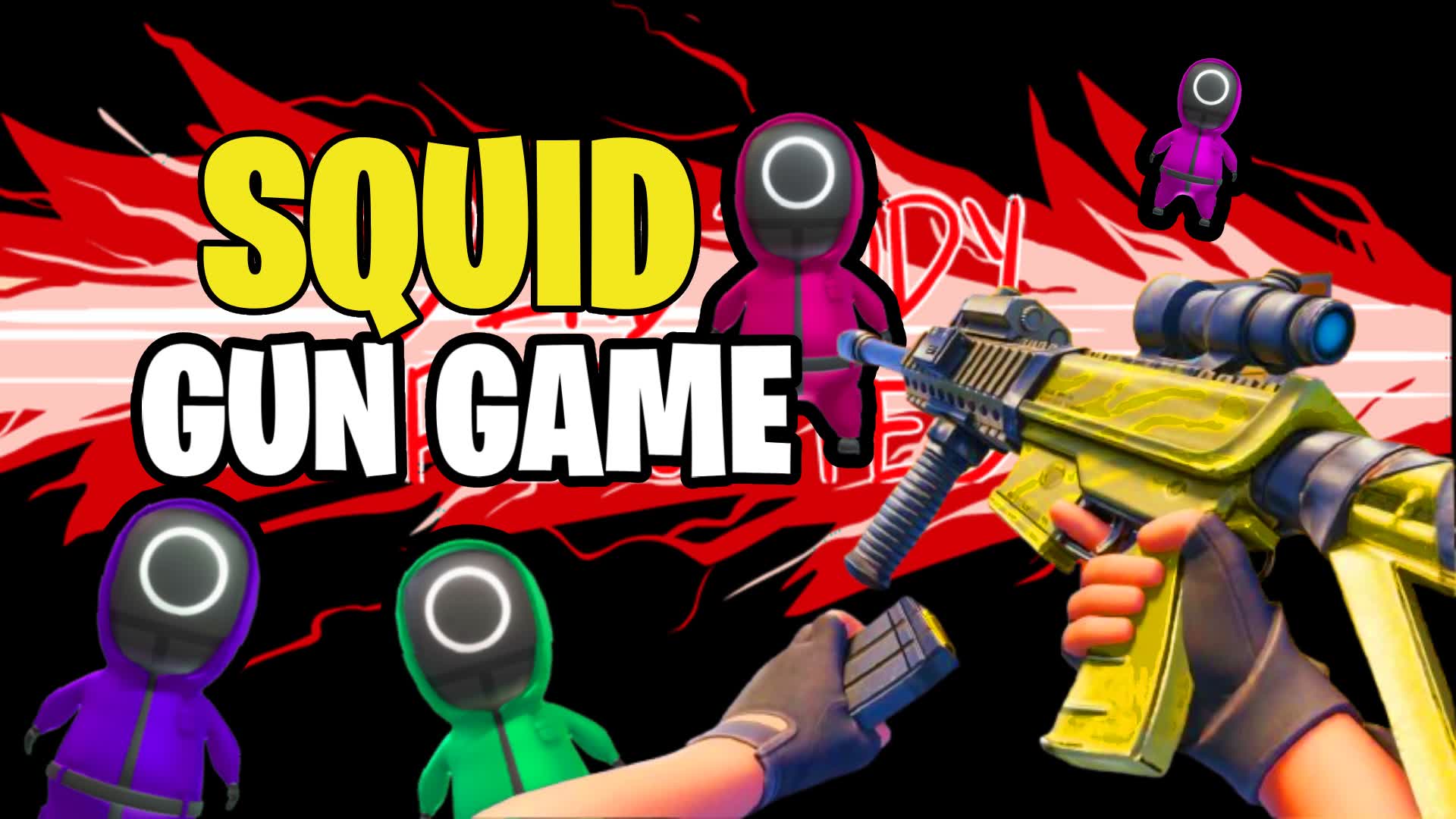 Gun Game Squid One Shot 2487-4743-3823 by wstudios - Fortnite Creative Map Code - Fortnite.GG