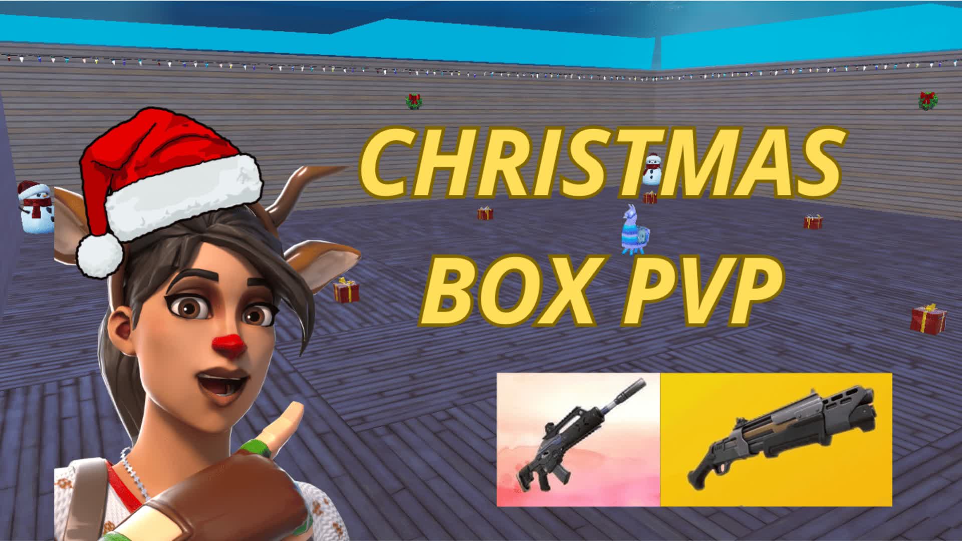 🎄CHRISTMAS BOX PVP 📦 (NEW WEAPONS) 4493-8928-2429 by woobzdz - Fortnite Creative Map Code ...