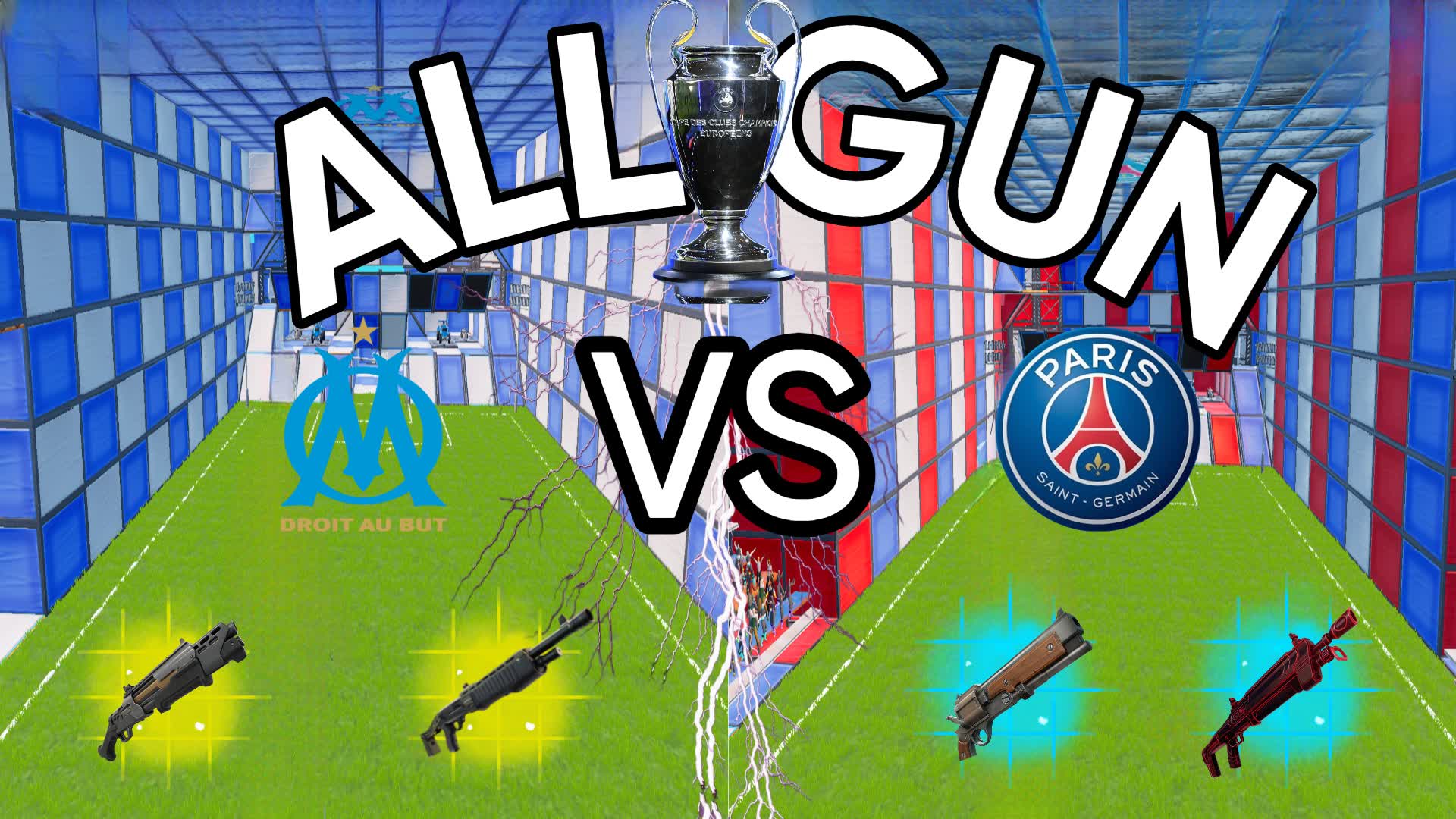 OM vs PSG – Fight & Foot 6v6 2129-4951-6757 by ytb_matheo - Fortnite Creative Map Code - Fortnite.GG