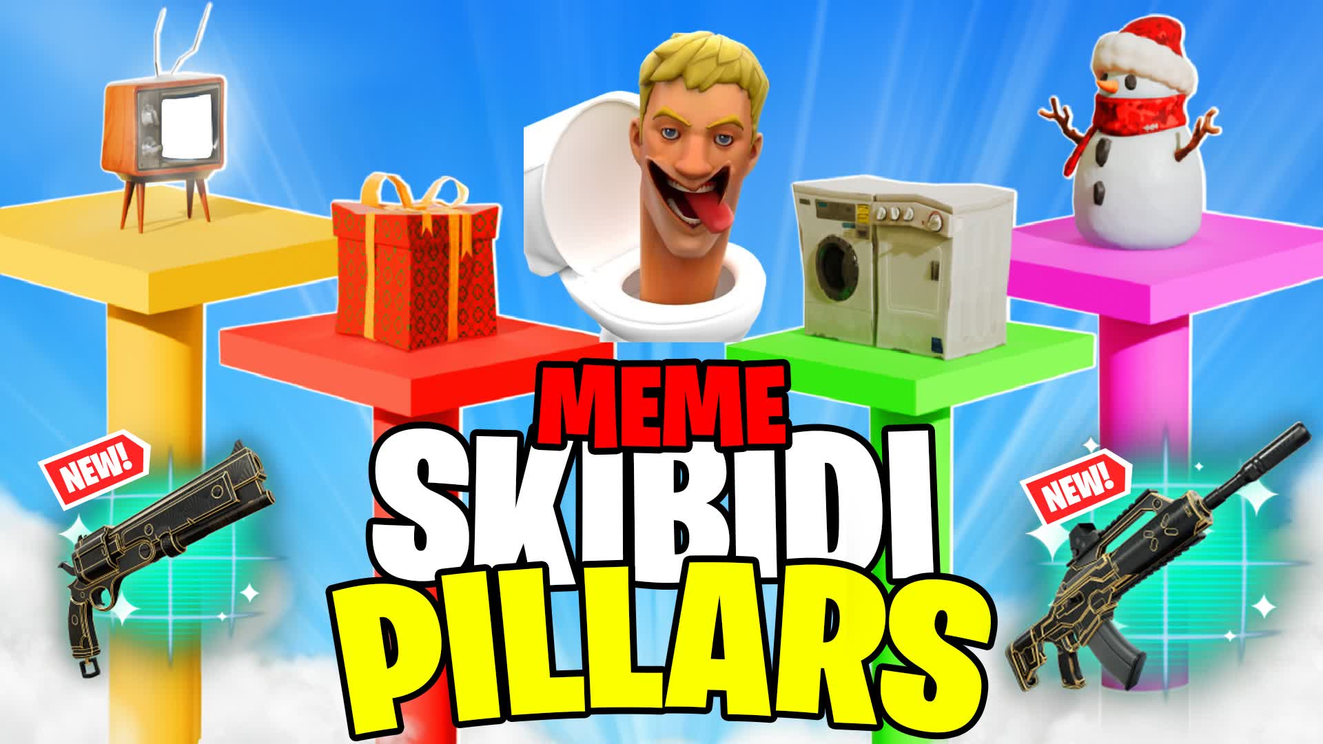 SKIBIDI MEME PILLARS! 🚽 1532-7476-5050 by pixelcz - Fortnite Creative ...