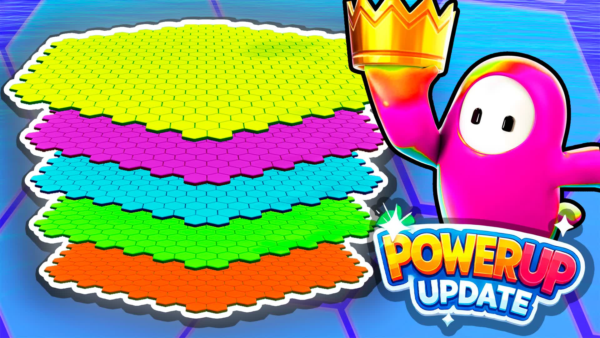 MEGA HEXAGON FALL GUYS!👑 6156-5621-5407 by ghost - Fortnite